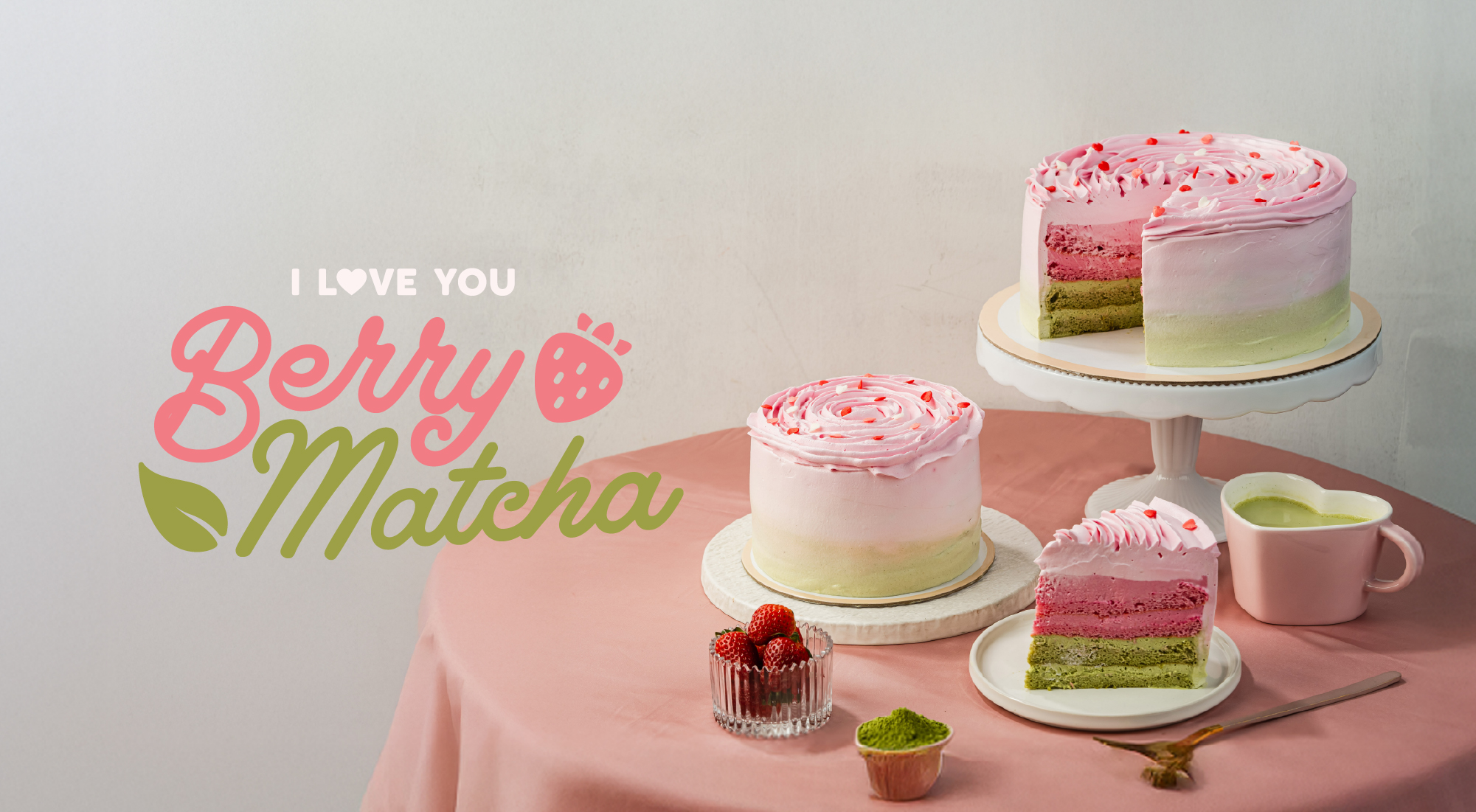 Strawberry Matcha Mousse